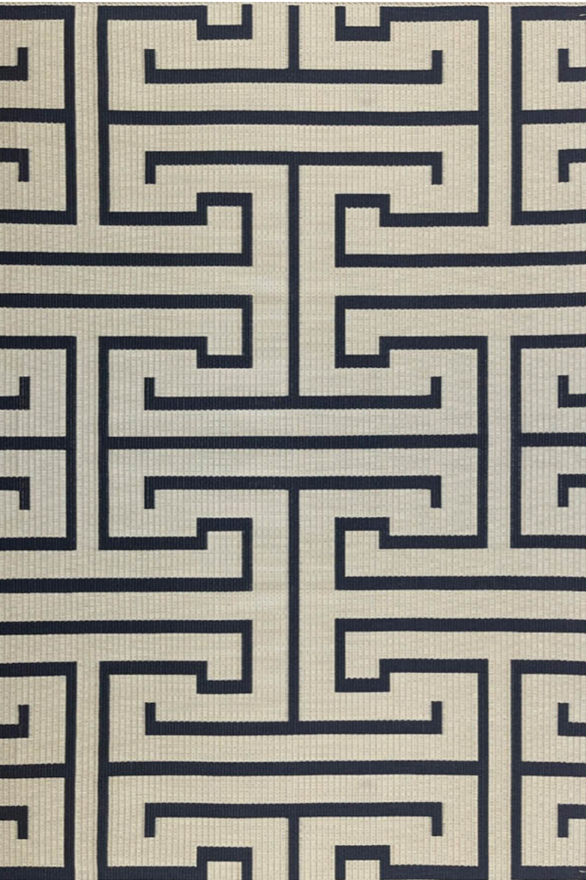 Greek Key Light Umber Outdoor Mat - Classical Design | Mad Mats