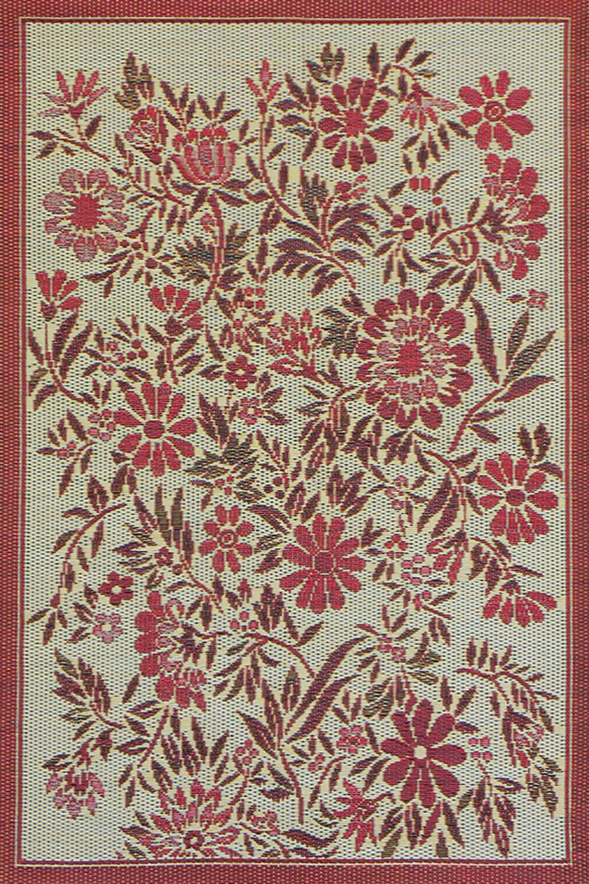 Wildflowers Cranberry Outdoor Mat – Mad Mats