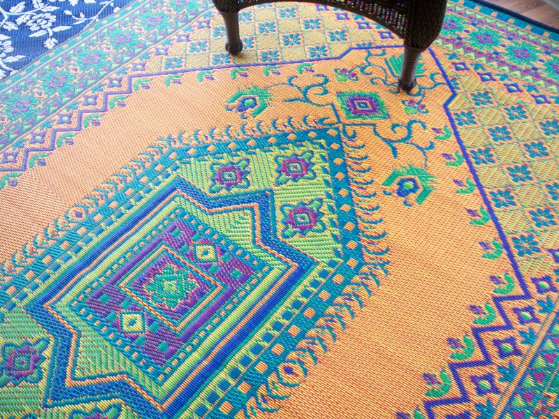 Turkish Aqua Outdoor Mat – MadMats.com